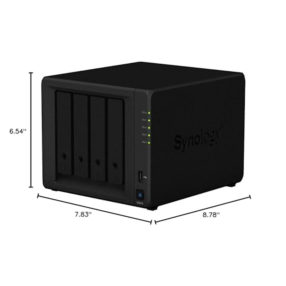 Synology DiskStation DS418 4-Bay NAS Enclosure, Quad-Core 1.4GHz, 2GB, No HDD