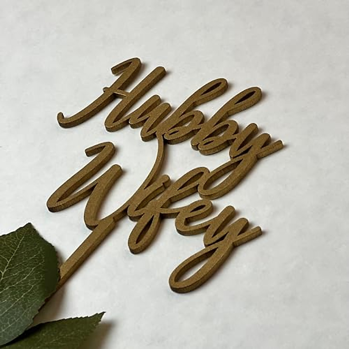 Personalized Wedding Cake Topper, Wooden Cake Toppers, Hubby Wifey, Bride & Groom