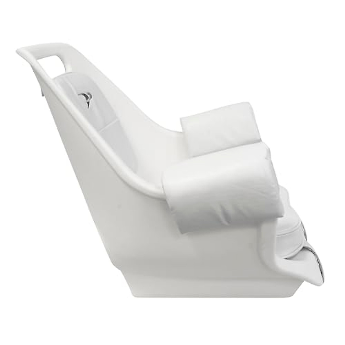 Wise 8WD007-3-710 Deluxe Pilot Chair with Cushions and Mounting Plate, White