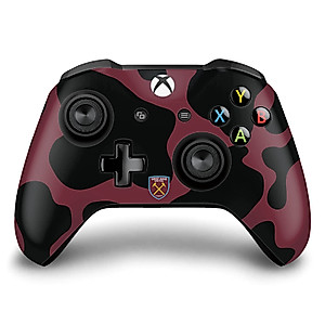 Head Case Designs Officially Licensed West Ham United FC Cow Print Art Vinyl Sticker Gaming Skin Decal Cover Compatible with Xbox One X Console and Controller Bundle