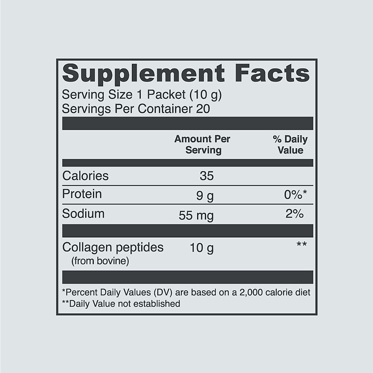 Vital Proteins Collagen Peptides Powder Supplement (Type I, III) Travel Packs, Hydrolyzed Collagen for Skin Hair Nail Joint - Dairy & Gluten Free - 10g per Serving - Unflavored (20ct per Box)