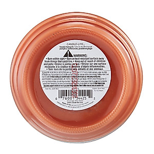 Candle-lite Scented Candles,Pumpkin Nutmeg Pie Fragrance, One 18 oz. Single-Wick Aromatherapy Candle with 110 Hours of Burn Time, Orangecolor