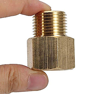 CO2 Cylinder Tank W21.8 to CGA320 Adapter Converter for Aquarium Fish Tank,1.1inch