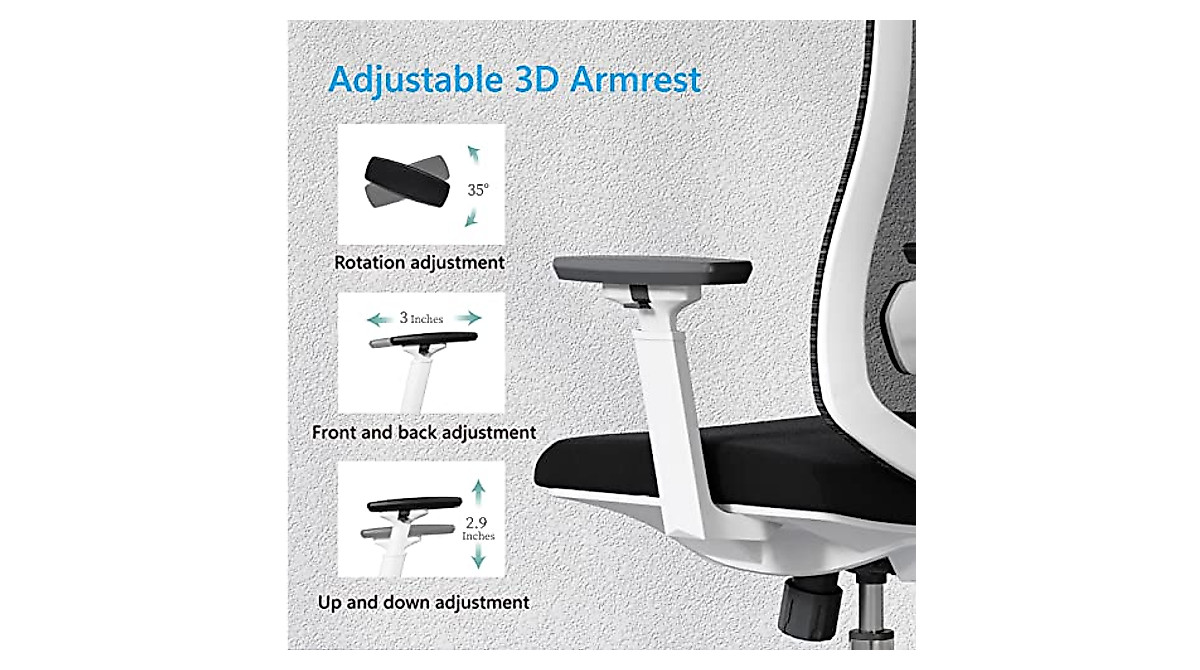 Logicfox Ergonomic Mesh Office Chair for Comfort & Support