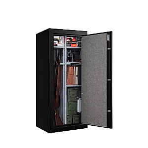 Fortress 24 Gun Fire Safe with E-Lock, Black