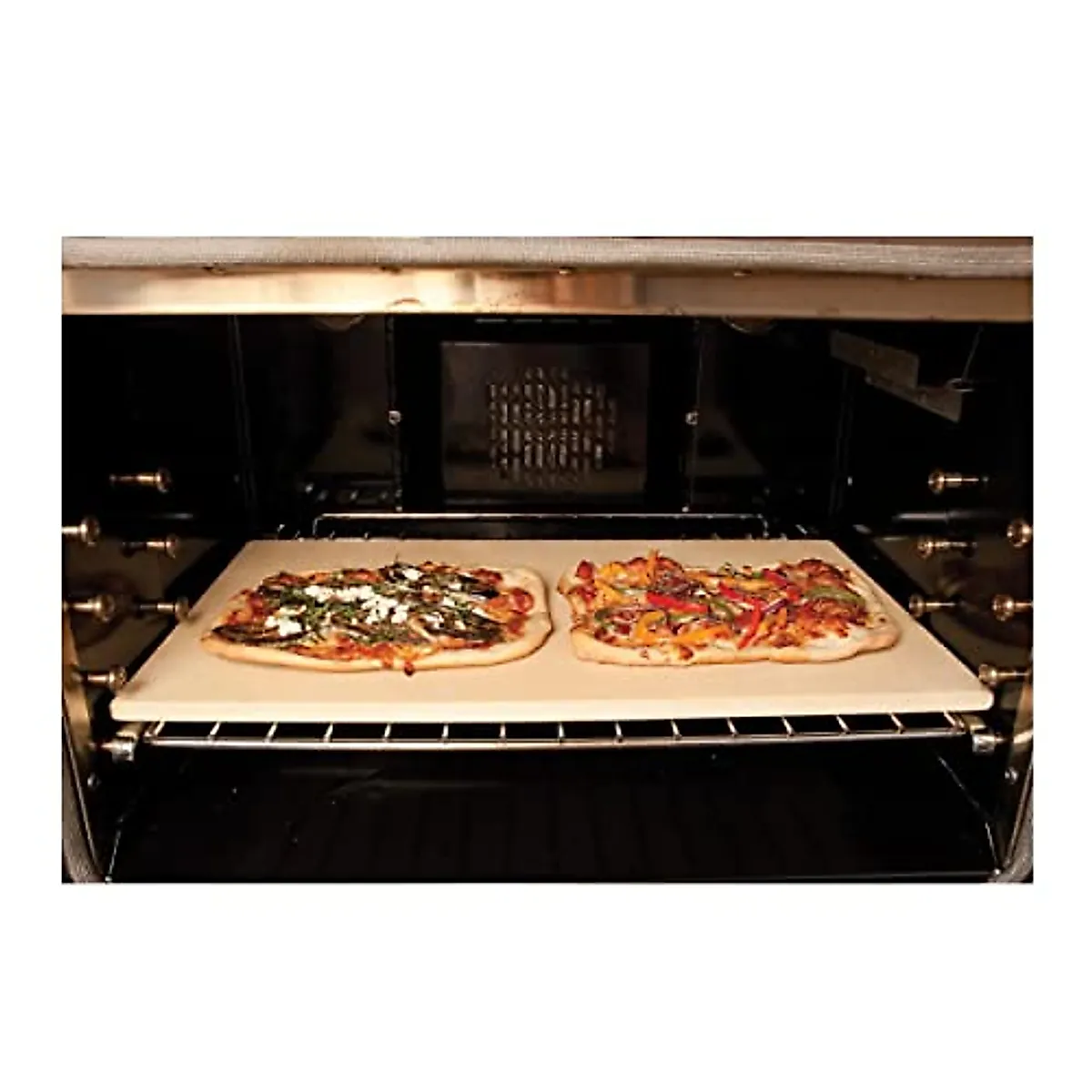 Pizzacraft PC9899 Rectangular ThermaBond Baking and Pizza Stone for Oven or Grill, 20" x 13.5"