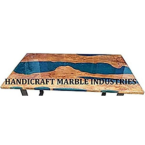Epoxy Table Live Edge Wooden Table Epoxy Resin River Table Natural Wood Dining table Natural Epoxy Table Resin Table