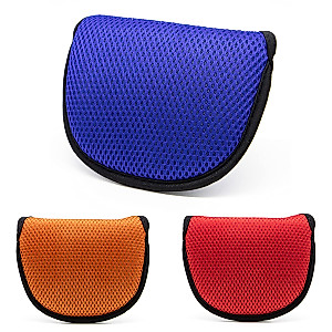 Golf Putter Cover,Mallet Putter Headcover Mesh Golf Putter Head Cover Golf Head Covers with Magic Tape for Heel Shaft RH LH fits Odyssey Works Stroke Lab,Scotty Cameron