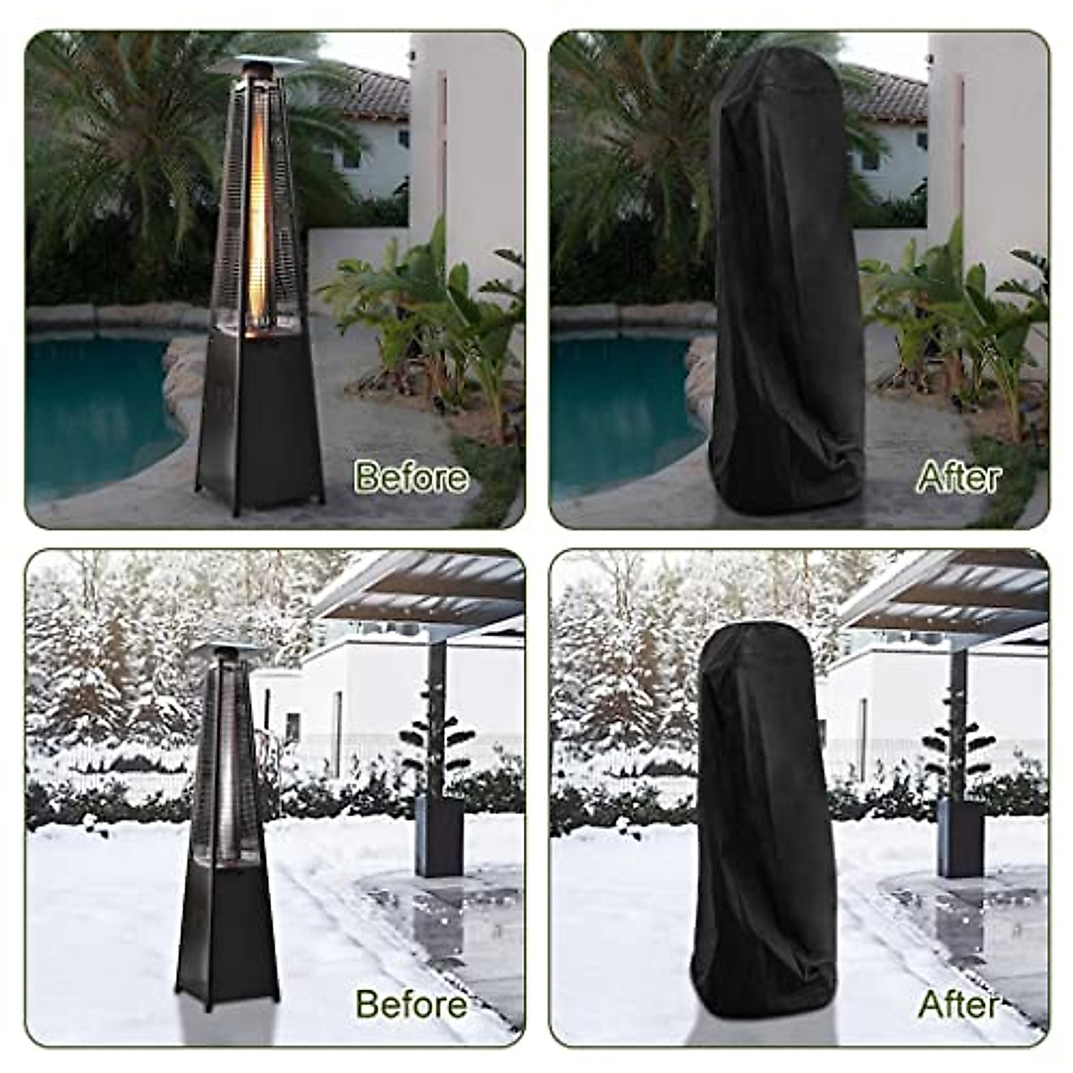 YLYAJY Home Outdoor Anti Dust Waterproof Patio Heater Cover Accessories Multi Function Garden Canopy Terrace Porch Durable