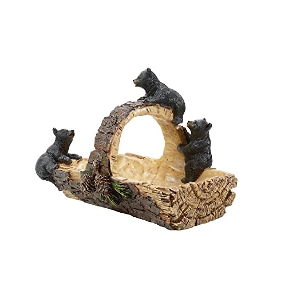 Black Bear & Log Basket