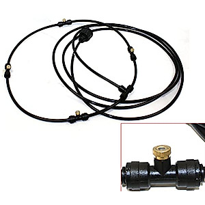 2 MISTING Cooler Water Hose KIT 4 Warehouse Garden Greenhouse Patio Cooling Mist