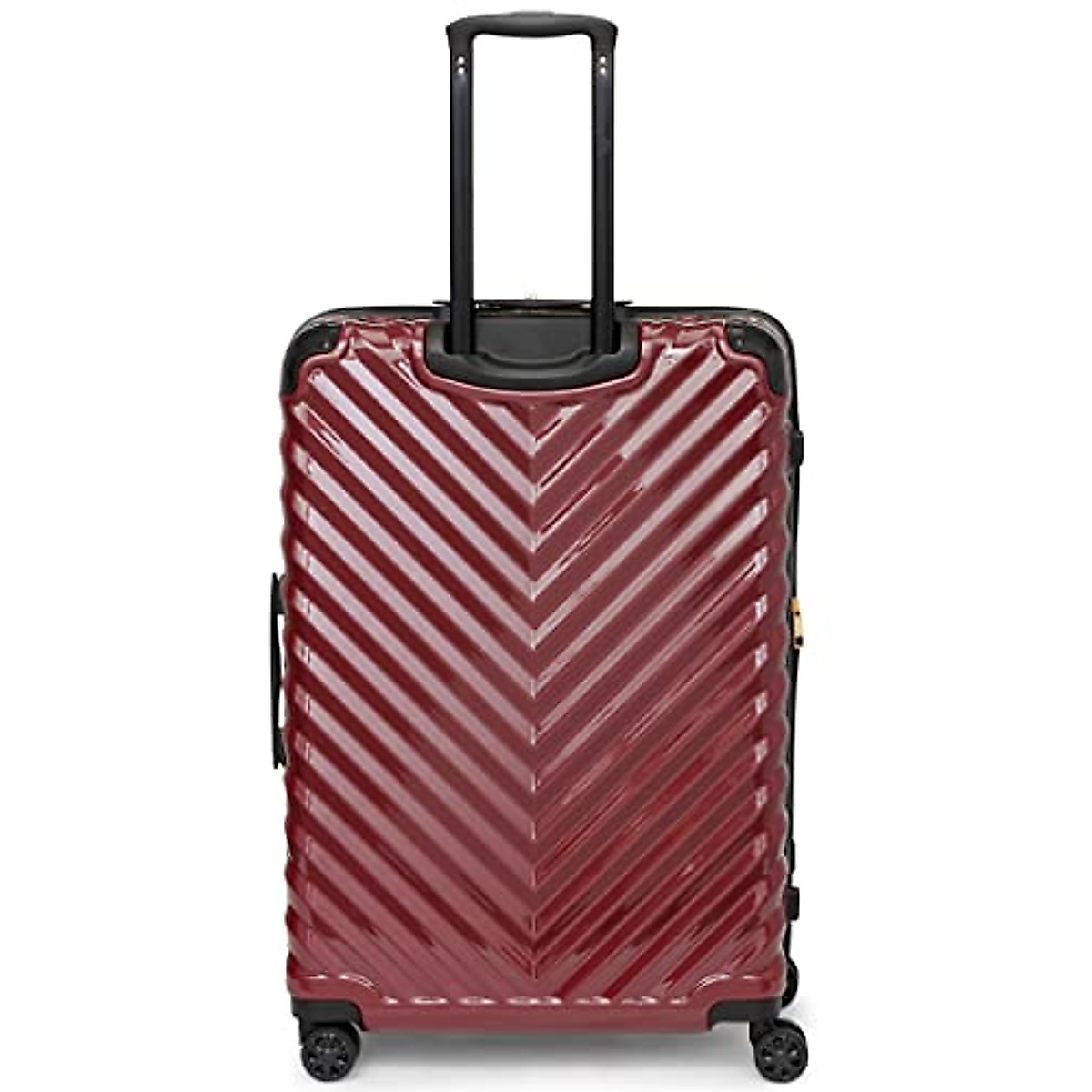 Karl Lagerfeld Paris Women's Suitcase Spinner Wheels Hardside, Burgundy, One Size