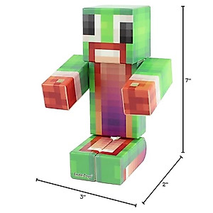 EnderToys Green Big Mouth Guy Action Figure - Toy Figurine - Birthday Cake Topper Decoration - Surival Playset Doll