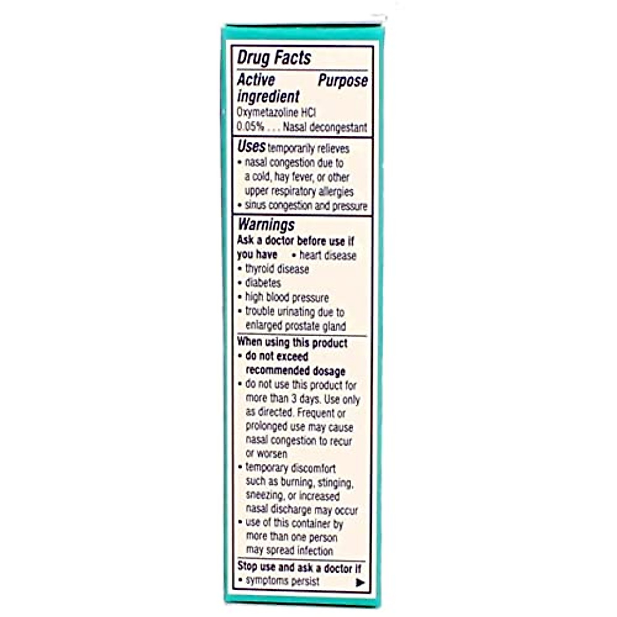 Vicks Sinex Severe Nasal Spray with Menthol 0.50 oz (Pack of 4)