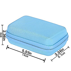 co2CREA Hard Case Replacement for Phomemo D30 D35 Label Maker Machine Portable Mini Thermal Label Printer (Turquoise Case)