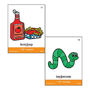 Super Duper Publications | Articulation CH Sound Fun Deck | Vocabulary and Language Development Flash Cards | Educational Learning Materials for Children