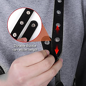 Shoulder Holster, Vertical Shoulder Holster with Magazine Holder PU Leather Adjustable Concealed Carry Shoulder Holster for Right Hand Black