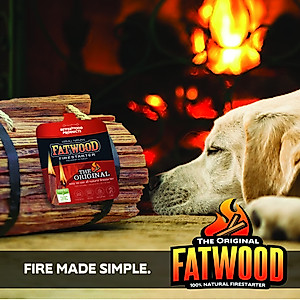 Betterwood 10 Pound Fatwood Natural Pine Firestarter 1 Pack for Campfire, BBQ, or Pellet Stove, Non Toxic and Water Repellent