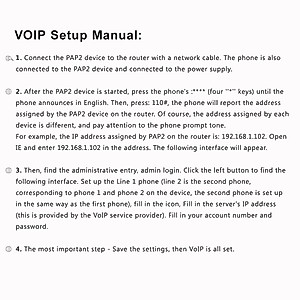 Eboxer VOIP Gateway 2 Ports SIP V2 Protocol Internet Phone Adapter with Network Cable for PAP2T (US Plug)