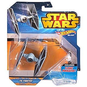 Hot Wheels Star Wars Starship Blue TIE Fighter Vehicle