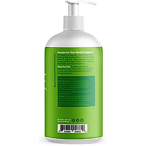 Zesty Paws Salmon Omega Oil Hemp for Dogs and Cats with Wild Alaskan Salmon Oil Omega 3 and 6 Fatty Acids with EPA DHA for Pets Supports Normal Skin Moisture and Immune System Function 32oz