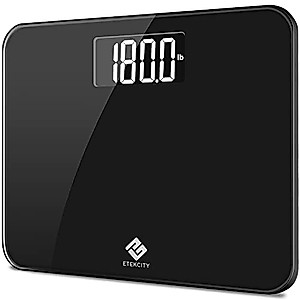 Etekcity Digital Bathroom Scale for Body Weight for People, Extra Wide Platform and High Capacity, Large Number and Easy-to-Read on Backlit LCD Display, 440 lb