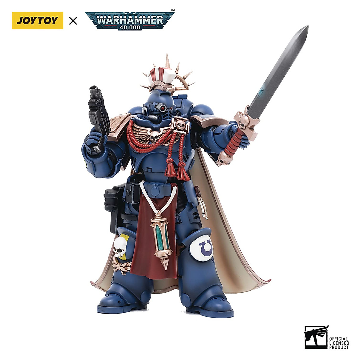 BLOOMAGE JOYTOY (BEIJING) TECH Warhammer 40K: Ultramarines Primaris Captain Sidonicus 1:18 Scale Action Figure