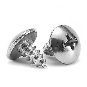 #4 x 1/4" Wood Screw 100Pcs Truss Head Phillips 18-8 (304) Stainless Steel Fast Self Tapping Screws by SG TZH