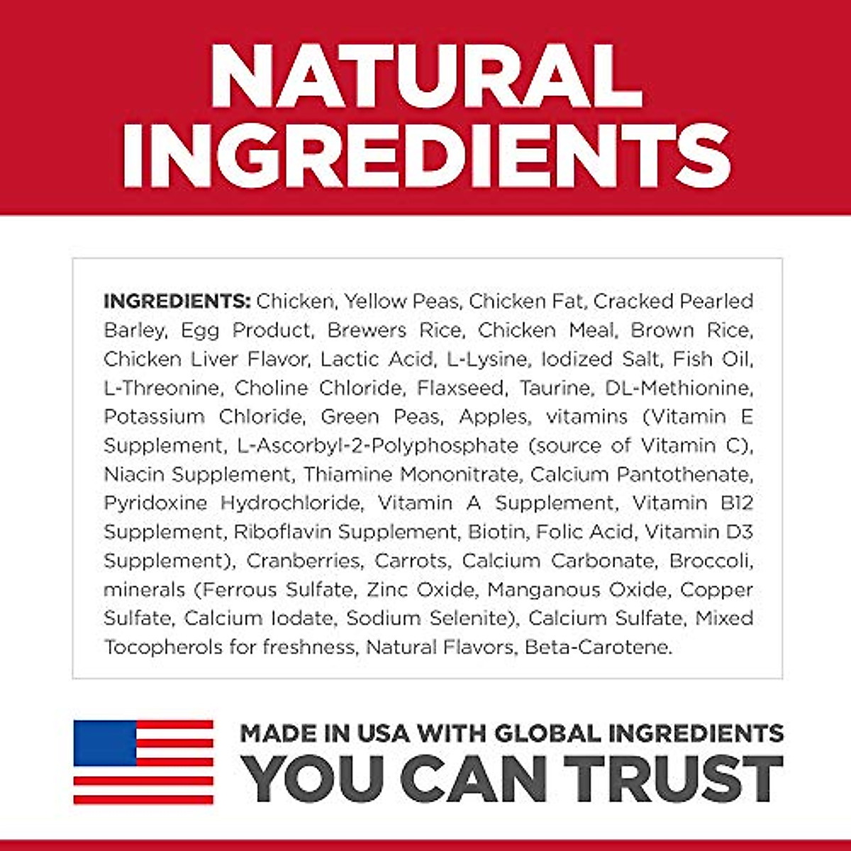 Hill's Science Diet Adult No Corn, Wheat or Soy Dry Cat Food, Chicken Recipe, 3.5 lb Bag