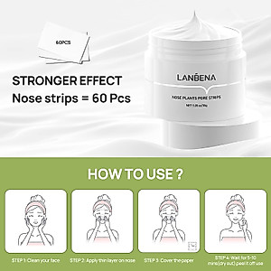 LANBENA Blackhead Remover - Peel Off Mask for Nose & Face, Blackhead Removal Kit 1.05oz