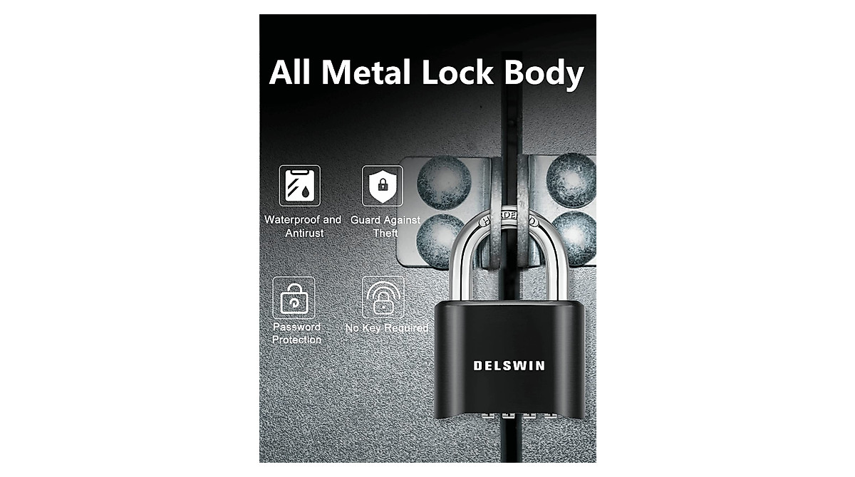 Secure Your Belongings with DELSWIN 4-Digit Combination Lock