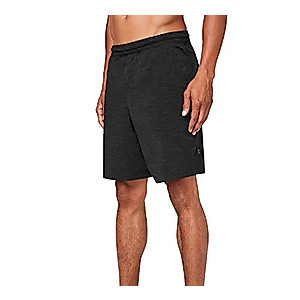 Lululemon Athletica Mens Pace Breaker Short Linerless (Heather Allover Deep Coal Black, M)
