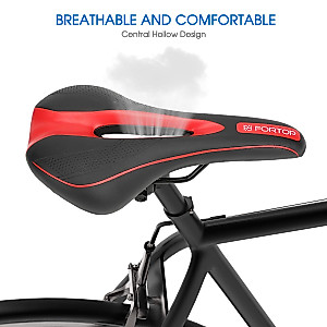 Most Comfortable Bike Seat Bicycle Saddle Cushion for Men Women with Mountain Bikes Road Bikes Universal Riding Bike (Blue)
