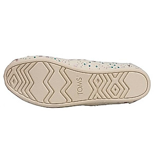 TOMS Women's Redondo Loafer Flat, Birch Super Bloom Dot Print, 12