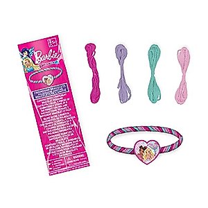 amscan Barbie Mermaid Kids Friendship Bracelet Kit- 8 pcs., Multi-colored, One Size