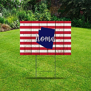 Independence Day Home arizona Yard Signs with Stakes 12x18 Inch 4th of July Memorial Day Customized Lawn Signs with Stakes for House Rent Lawn Decoration Props