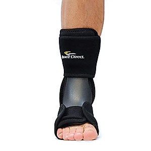 Brace Direct Night Splint (S/M) + Foot Ice Pack (S/M)- for Plantar Fasciitis Relief, Arch Support, Heel Foot Pain, Achilles Tendonitis, Drop Foot, Comfortable fit on Left or Right Foot