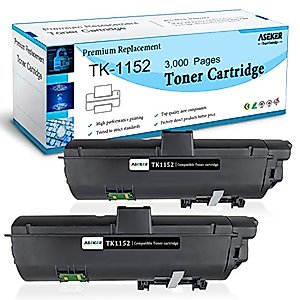 ASEKER Compatible TK-1152 TK1152 Toner Cartridge 1T02RV0US0 for Kyocera ECOSYS M2135dn M2635dn M2635dw M2735dw P2235dn P2235dw Multi-Functional Printers 3000 Pages TK 1152 (Black x 2)