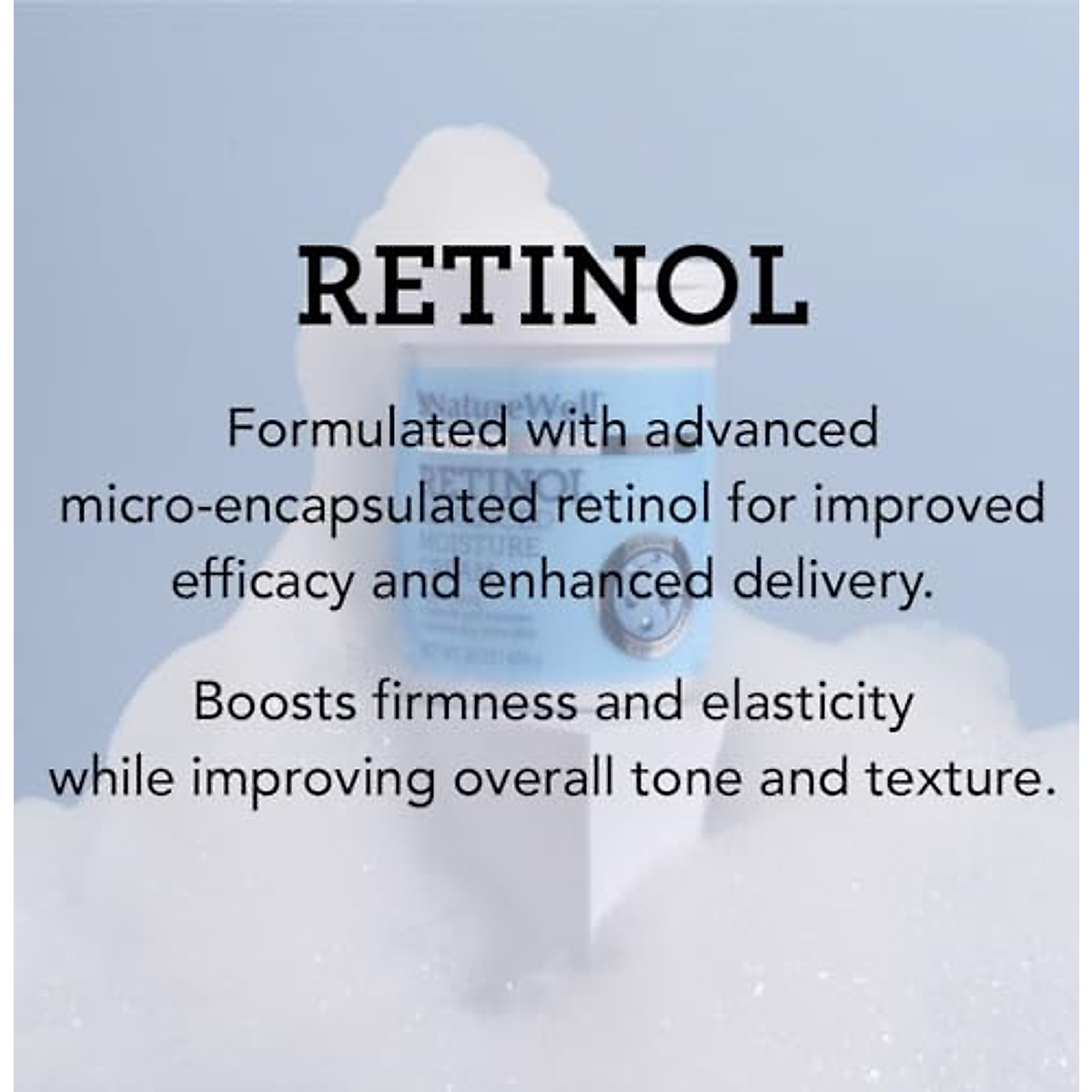 NATURE WELL Clinical Retinol Advanced Moisture Cream for Face, Body, & Hands, Boosts Skin Firmness, Enhances Skin Tone, No Greasy Residue, Packaging May Vary, 2 Pack (10 Oz Each)