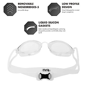 TYR Tracer x Racing, Clear, One Size