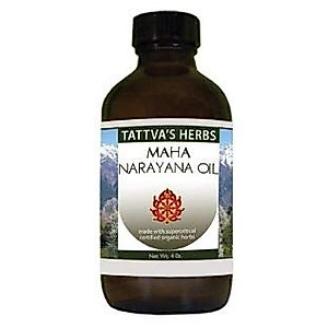 Maha Narayana Oil, Ayurveda Mahanarayana Oil for Muscle & Joint Support with Seseme Oil, Massage Oil for Massage Therapy, 4 oz Bottle, 25 Years of Premium Service