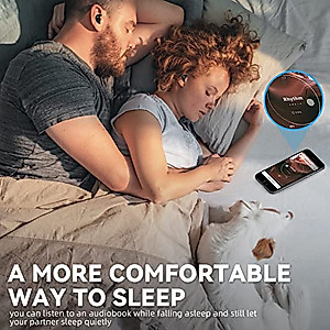 Mudtun Sleep Earbuds for Side Sleepers, Smallest Invisible Earbuds Comfortable Noise Blocking, Tiny Mini Side Sleepers Wireless Hidden Headphones Small Ears Sleep Buds with Charging Case (Green)