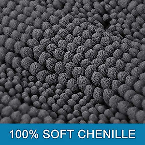 H.VERSAILTEX Item Striped Chenille Rug Pack 2-20" x 32"/17" x 24" and Pack 2-20" x 32"/20" x 20" Bundle