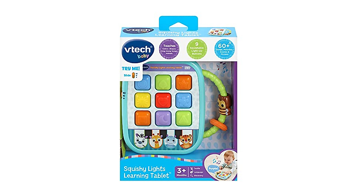 VTech Squishy Lights Learning Tablet for Sensory & Early Learning