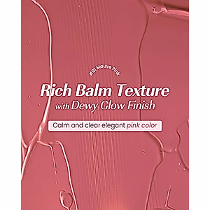 AMTS Tinted Lip Balm - 01 Mauve Pink | Hydrating Lip Butter, Moisturizing Lipstick | Daily Natural Lip Makeup for dry, cracked, chapped lips | korean beauty Lip Tint