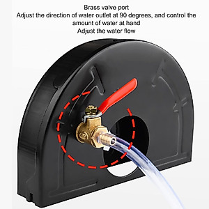 Angle Grinder Dust Cover,Blowout Adapter,Water Pipe Adapter with 1/4in Valve for Angle Hand Grinders and Adjustable Water Outlet