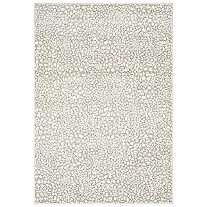 Abani Beige Cheetah Print 7'9"x10'2" Area Rug Rugs, Arto Collection - Contemporary Durable Accent Rug