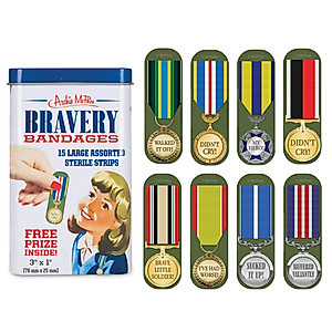 Collections Etc Archie McPhee Large Assorted Sterile Strip Bravery Bandages