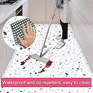 Peel & Stick Floor Tiles Stickers Flooring 12x12 inches 10 Pack (12x12 Inches, White, 10)