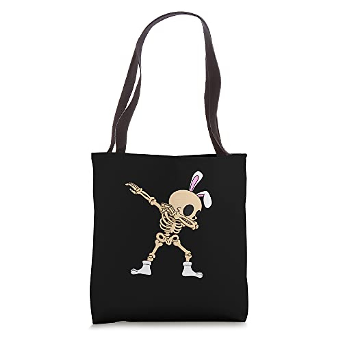 Happy Easter Funny Dabbing Bunny Skeleton Hunting Eggs Seaso Tote Bag